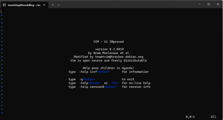 【Linux】vimエディタでテキスト編集する方法（hands-on形式） - はづきのブログ