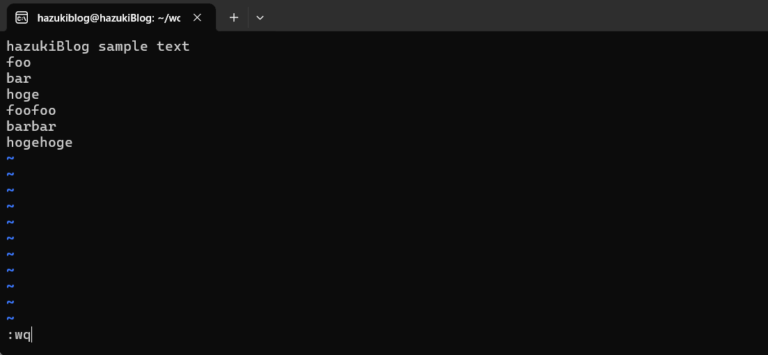 【Linux】vimエディタでテキスト編集する方法（hands-on形式） - はづきのブログ